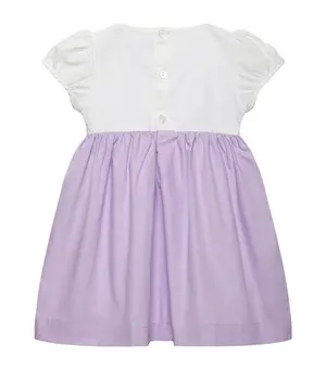 Trotters Cotton Rose Smocked Dress