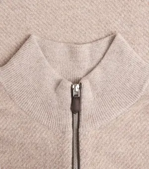 N.peal Cashmere Quarter-zip Temple Sweater