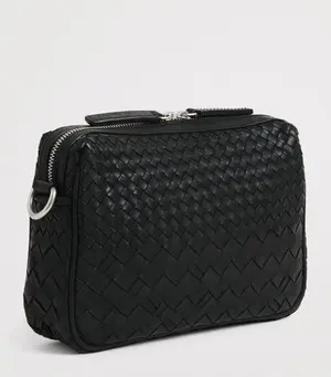 Officine Creative Leather Woven Armor Pouch