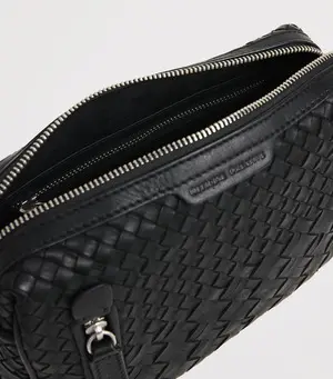 Officine Creative Woven Leather Pouch