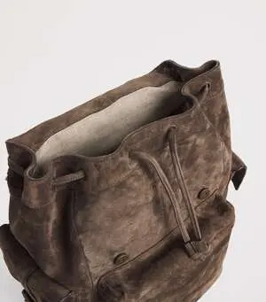 Officine Creative Suede Bostonian Backpack