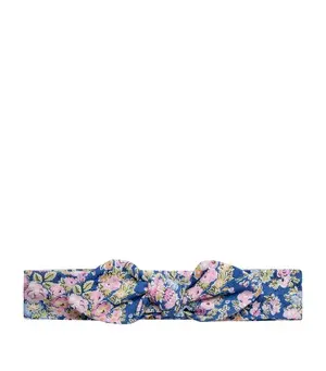 Trotters Stretch-cotton Floral Headband - Blue