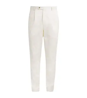 N.peal Stretch-cotton Atrani Trousers - White