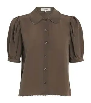 FRAME Silk The Prim Blouse