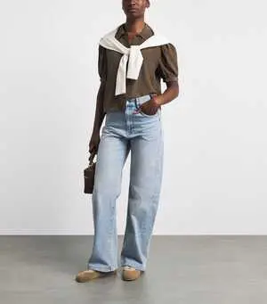 FRAME Silk The Prim Blouse