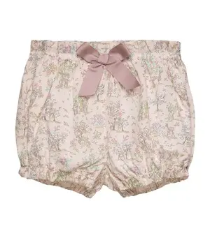 Trotters Cotton Bloomers With Liberty Print And Bow Detail
