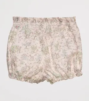 Trotters Cotton Bloomers With Liberty Print And Bow Detail