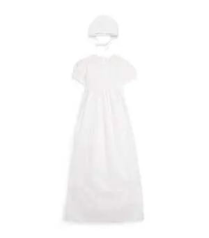KISSY KISSY Pima Cotton Convertible Ceremonial Gown And Hat Set