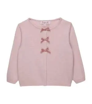 Trotters Knitted Bow Cardigan
