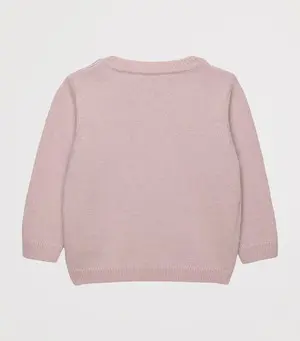 Trotters Jacquard Kitten Motif Cashmere & Merino Sweater
