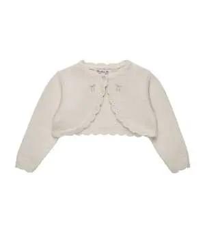 Trotters Maria Bow Embroidered Bolero Cardigan