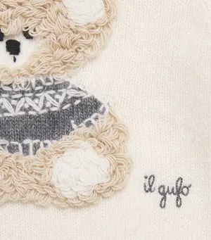 IL GUFO Merino Wool Bear Playsuit
