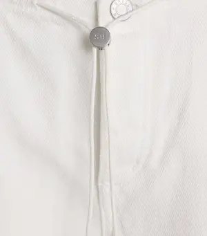 Still Here Drawstring Sport Wide-leg Jeans - Ivory