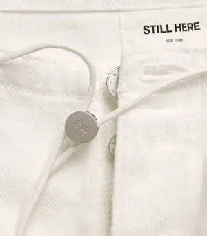 Still Here Cool Denim Shorts - Ivory
