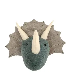 FIONA WALKER Triceratops Head Wall Decoration - Blue
