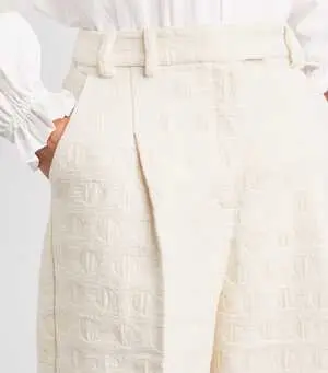 La DoubleJ Jacquard Wide-leg Trousers