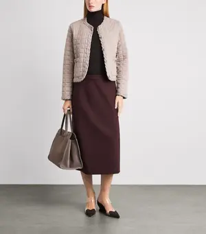 Fabiana Filippi Wool-silk-cashmere Quilted Jacket