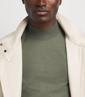 Colombo Cashmere Mock Neck Sweater