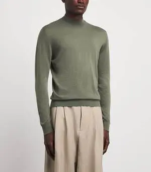 Colombo Cashmere Mock Neck Sweater