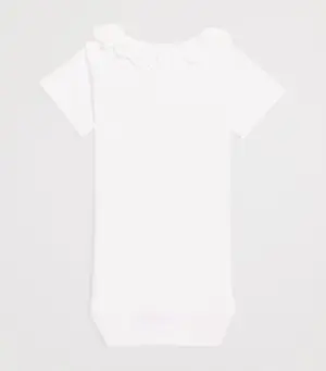 TARTINE ET CHOCOLAT Cotton Bodysuit With Lace Collar