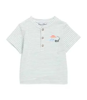 TARTINE ET CHOCOLAT Striped Button-up T-shirt
