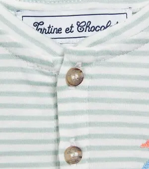 TARTINE ET CHOCOLAT Striped Button-up T-shirt