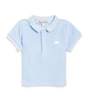 TARTINE ET CHOCOLAT Cotton-blend Polo Shirt - Blue