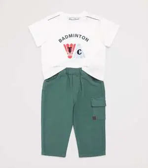 TARTINE ET CHOCOLAT Cotton Cargo Trousers