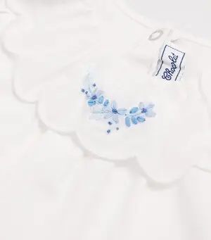 TARTINE ET CHOCOLAT Jersey Floral Embroidered Blouse