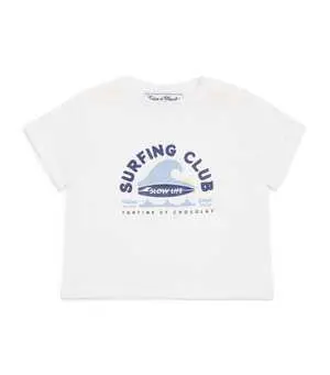 TARTINE ET CHOCOLAT Cotton Wave T-shirt - White