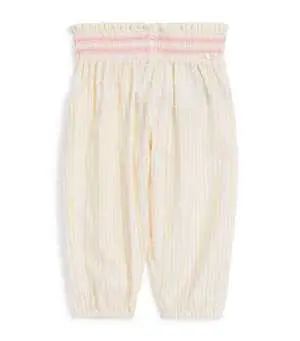 TARTINE ET CHOCOLAT Cotton Stripe Fil Coupé Trousers