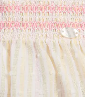 TARTINE ET CHOCOLAT Cotton Stripe Fil Coupé Trousers