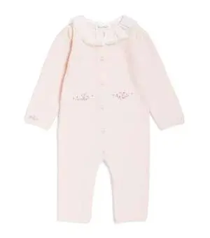 TARTINE ET CHOCOLAT Cotton Knitted Playsuit - Green