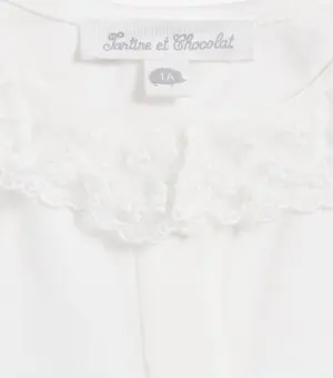 TARTINE ET CHOCOLAT Lace Collar Bodysuit