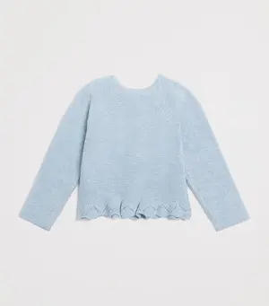 TARTINE ET CHOCOLAT Cotton Frill Detail Cardigan