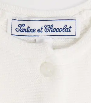 TARTINE ET CHOCOLAT Cotton Embroidered Cardigan