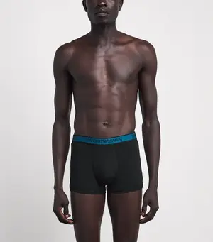 Emporio Armani Stretch-cotton Logo Trunks