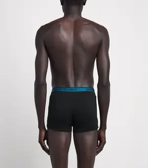 Emporio Armani Stretch-cotton Logo Trunks