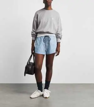 Eterne French Terry Cropped Sweatshirt