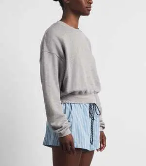 Eterne French Terry Cropped Sweatshirt