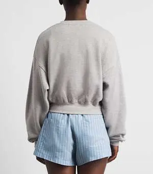 Eterne French Terry Cropped Sweatshirt