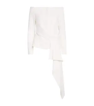Roland Mouret Off-the-shoulder Draped Jacket