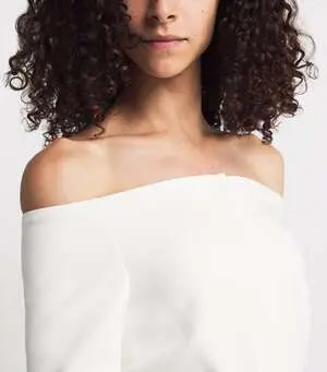 Roland Mouret Off-the-shoulder Draped Jacket