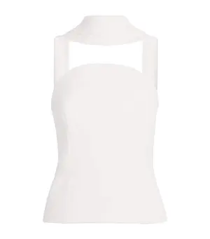 Roland Mouret Bustier Top With Scarf Detail