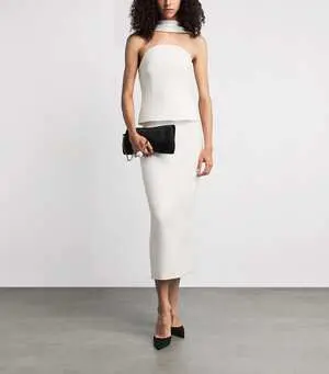 Roland Mouret Bustier Top With Scarf Detail