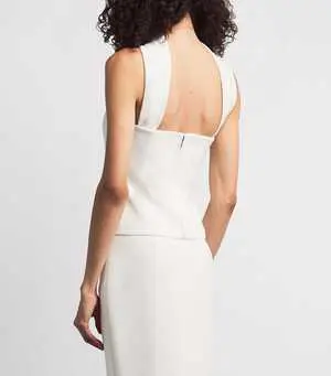 Roland Mouret Bustier Top With Scarf Detail