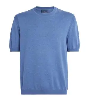 Paul & Shark Silk-cotton T-shirt - Blue