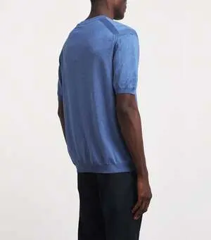 Paul & Shark Silk-cotton T-shirt - Blue