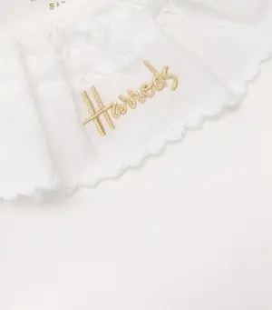 Harrods Cotton Bodysuit With Ruffle Collar