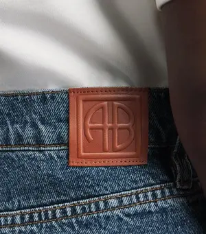 ANINE BING Twisted-seam Brie Jeans